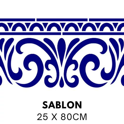 Klasszikus szegély minta sablon S2604 - Akár ingyen szállítá